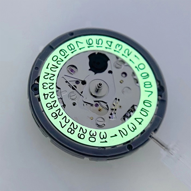 New Seiko NH35A Watch Movement Green Luminous Base Black Letters ...