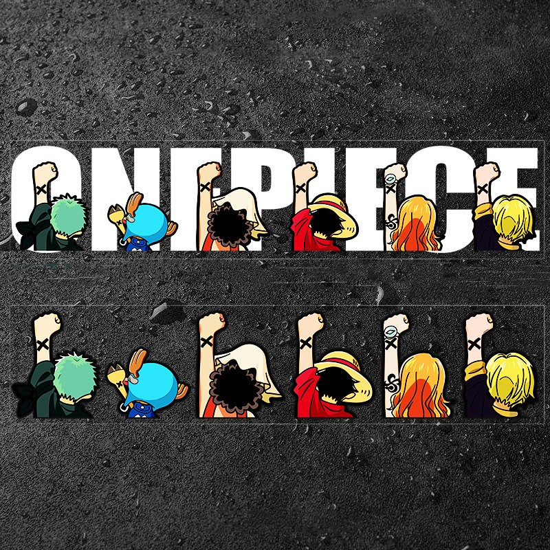 One Piece Luffy Zoro Chopper Car Stickers Decals Waterproof Whole Car ...