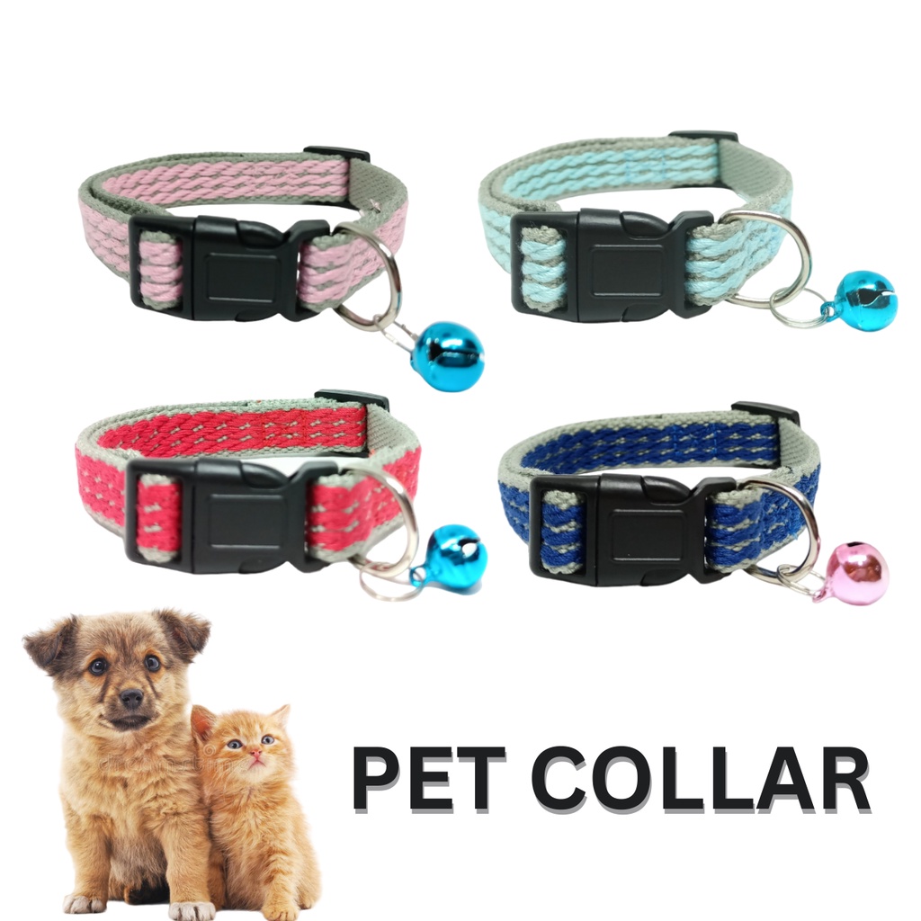 Pet Collar Dog Collar Cat Collar Puppy kitten Collar Nylon with Bells ...