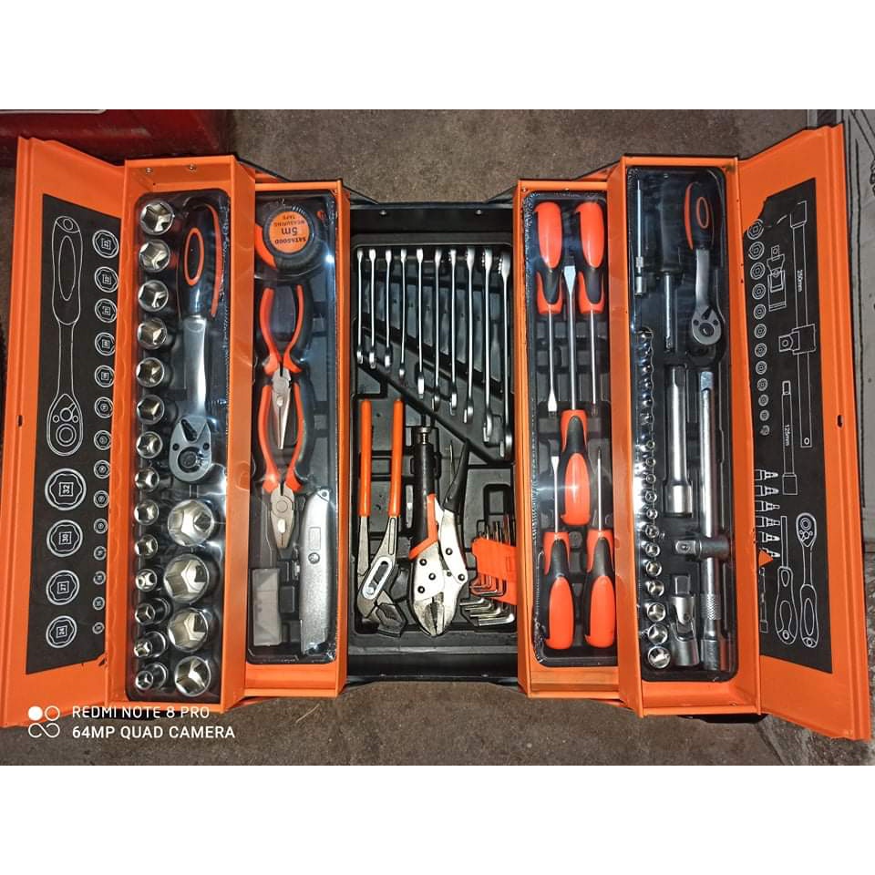 ARROW 85PCS TOOLS SET WITH METAL BOX | Shopee Philippines