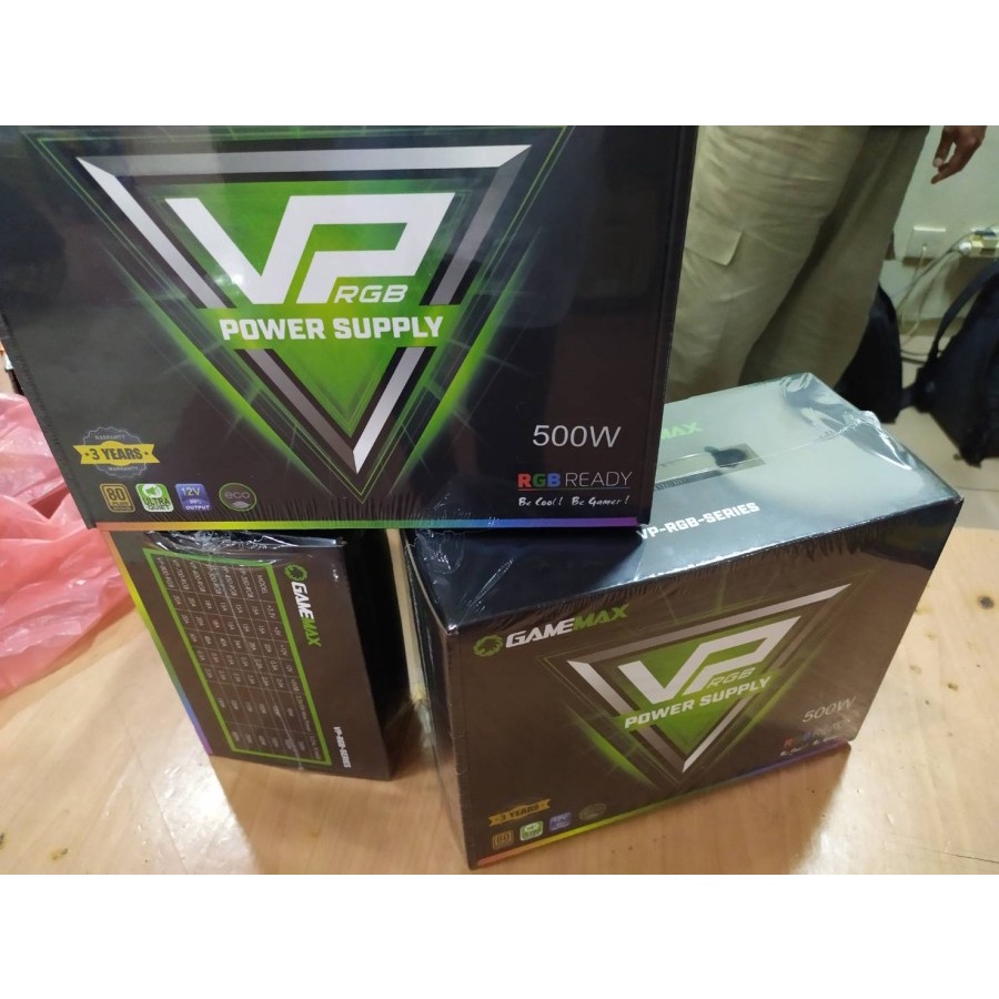Gamemax VP 500w RGB Power Supply | Max 80 Plus Bronze Game Power Supply ...