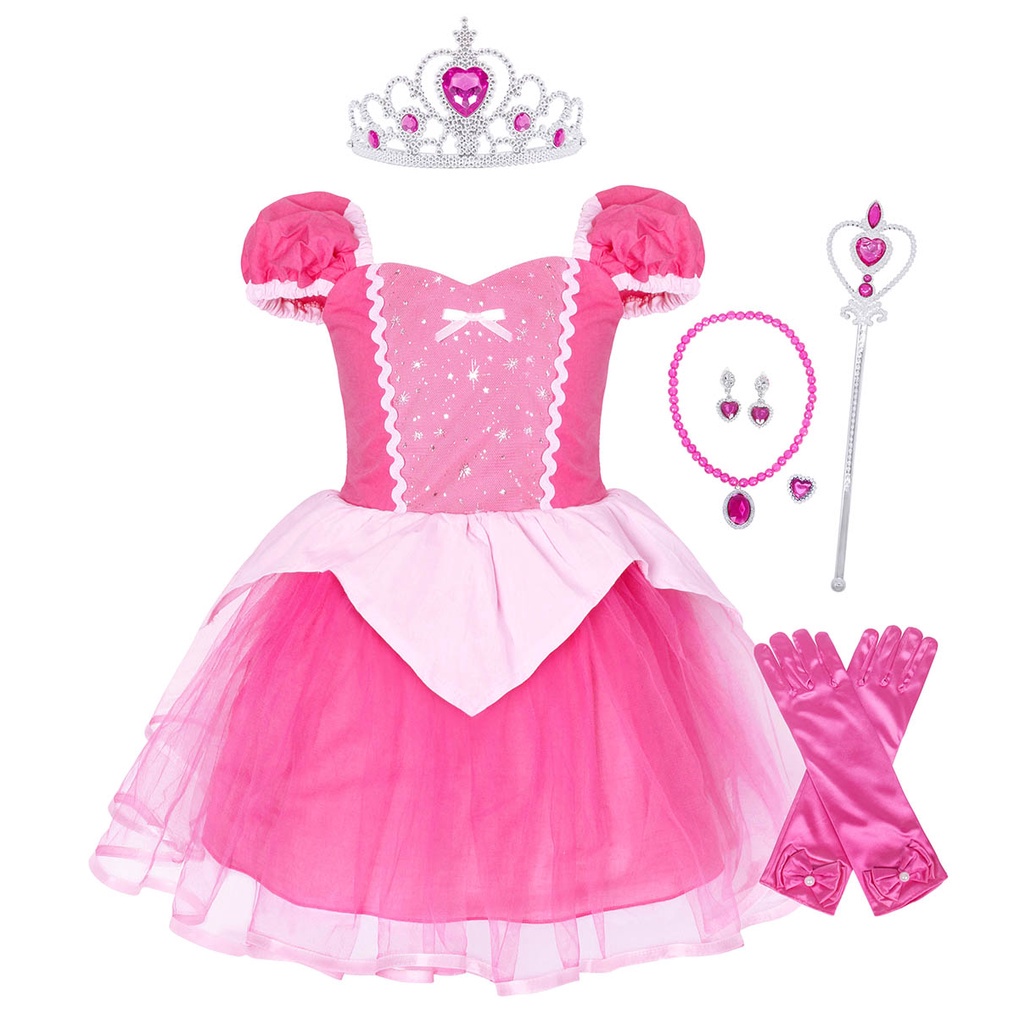 Little Girl Princess Aurora Costume Baby Girls Sleeping Beauty ...