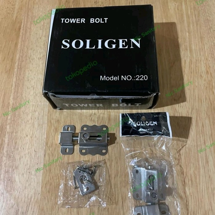 SOLIGEN stainless steel spring latch / SOLIGEN Tower bolt 21/2" inch ...