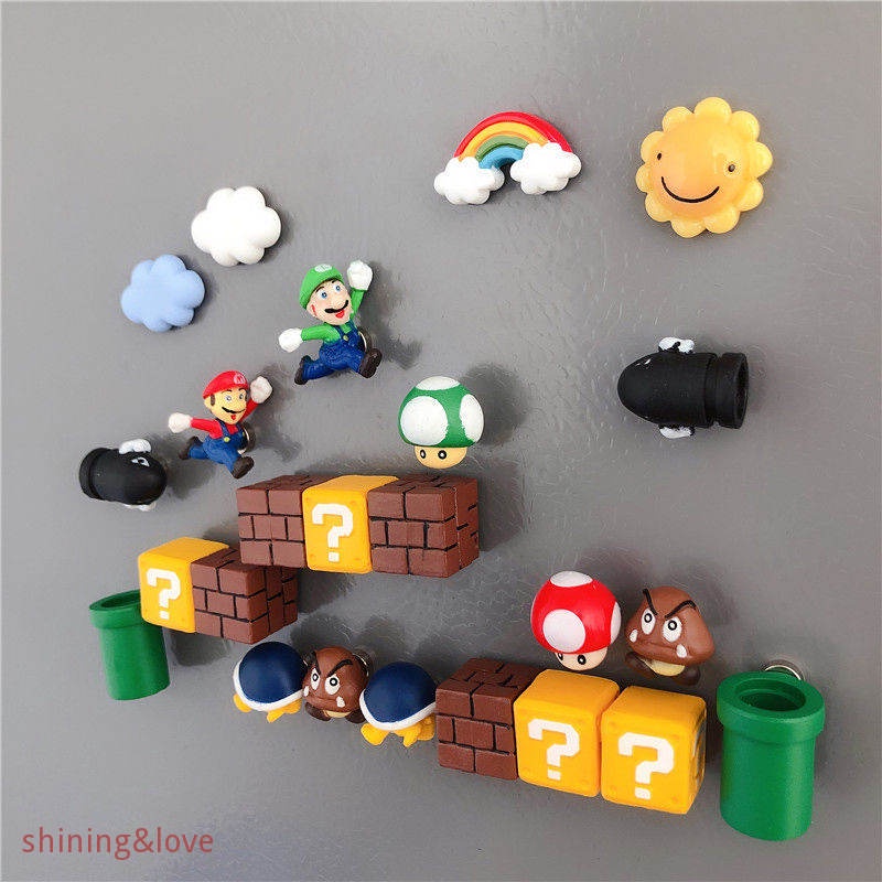 [shining&love] Refrigerator Magnets Classic Landscaping Super Mario ...