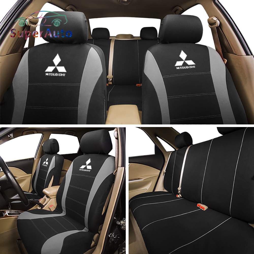 SuperAuto Car Seat Covers For Mitsubishi Full Set Car Seat Protector ...