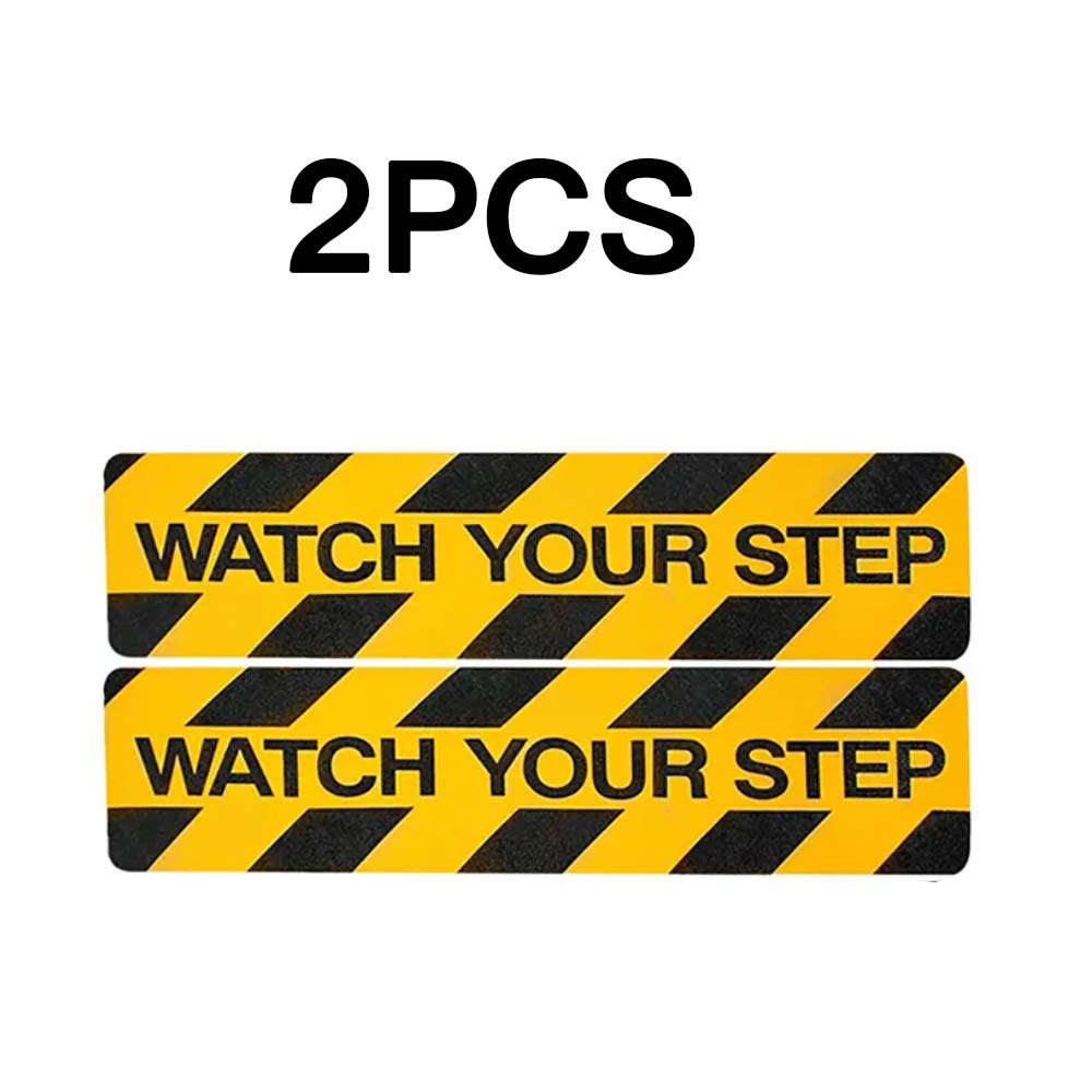 15CM*60CM Watch Your Step Floor Decals Stickers Black And Yellow ...