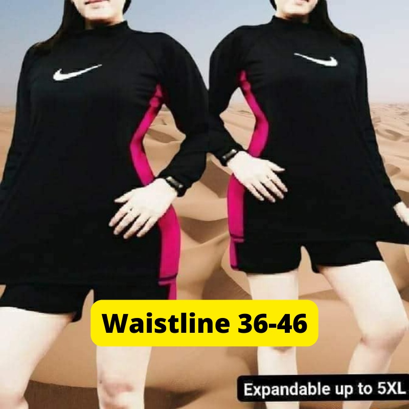 Rush guard plus size terno swimming attire beach rush guard long sleeve ...