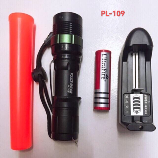 COD Lumen zoomable CREE LED Police Rechargeable Flashlight | Shopee ...