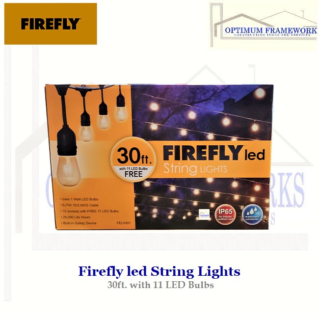 Firefly LED String Lights 30ft. with FREE 11 LED Bulbs | Shopee Philippines