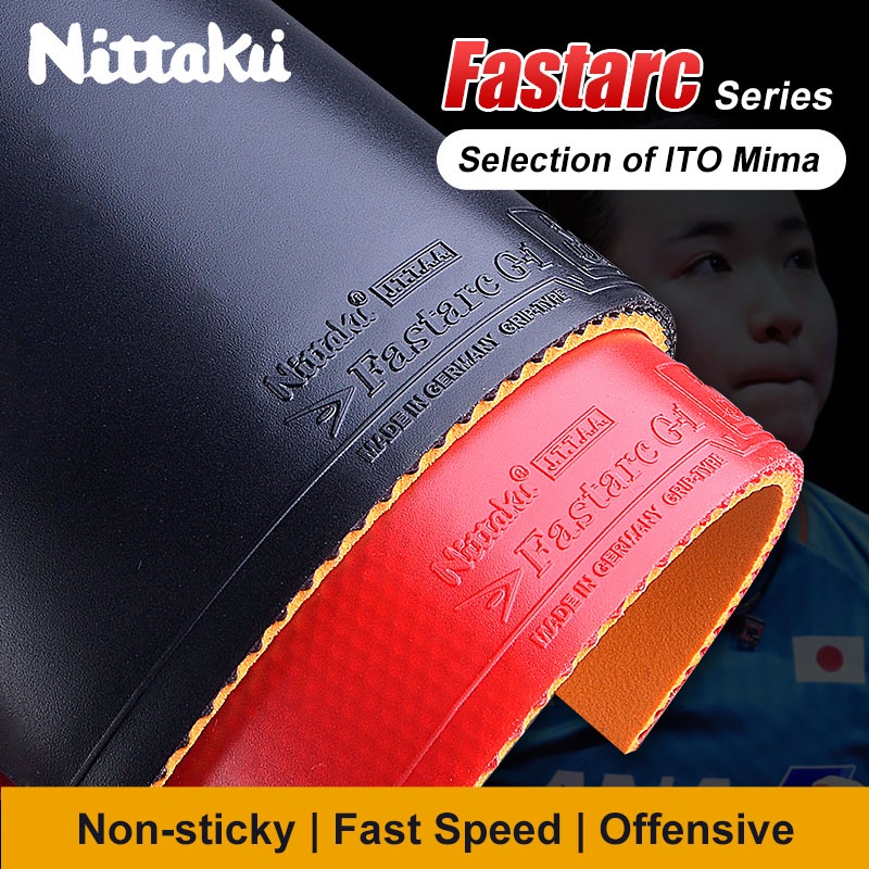 Nittaku Fastarc Table Tennis Rubber G1 C1 P1 S1 Non-sticky Ping Pong Coating Rubber Selection of ...