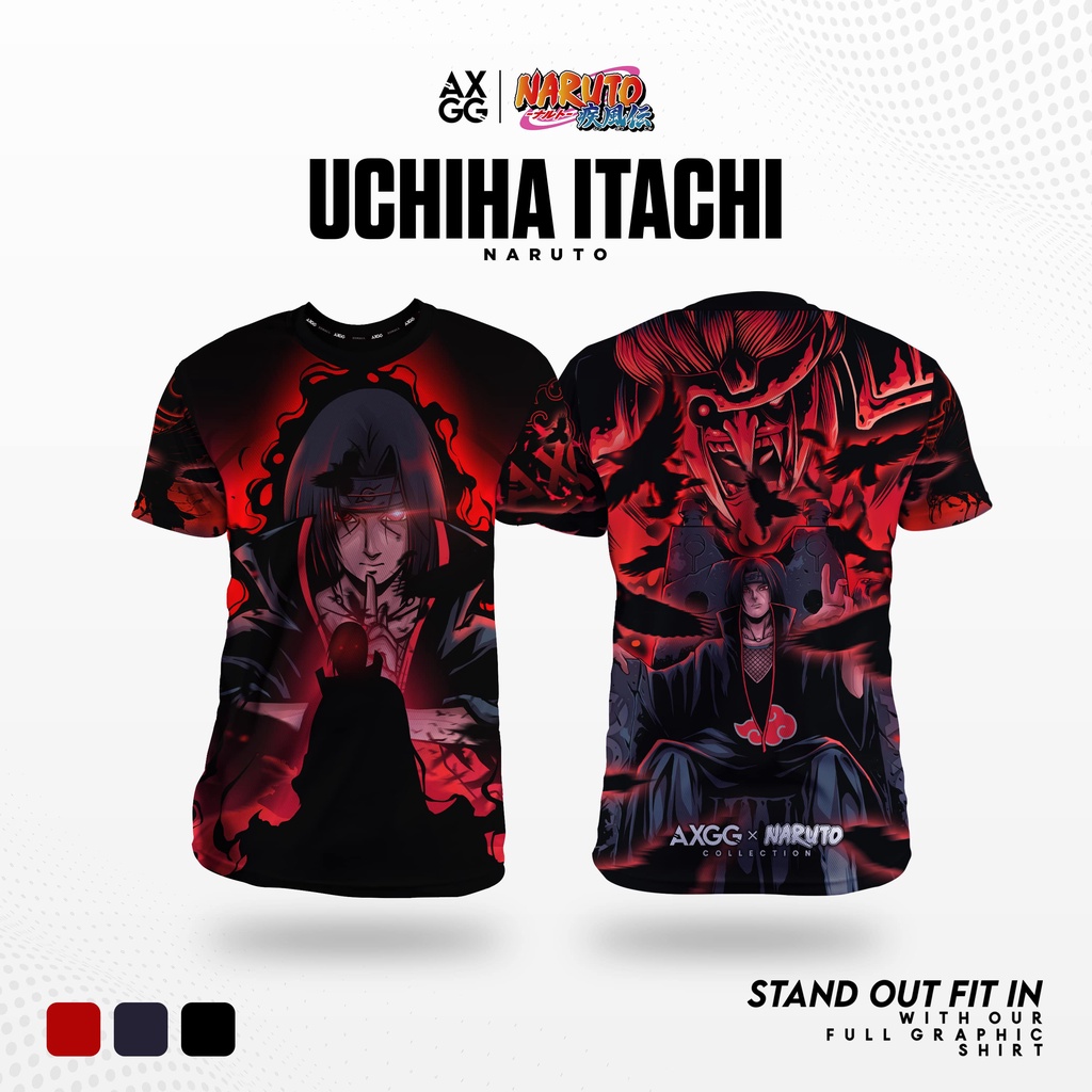 AXGG ' Naruto - Itachi ' Anime T-Shirt/Long Sleeve/Jacket | Shopee ...
