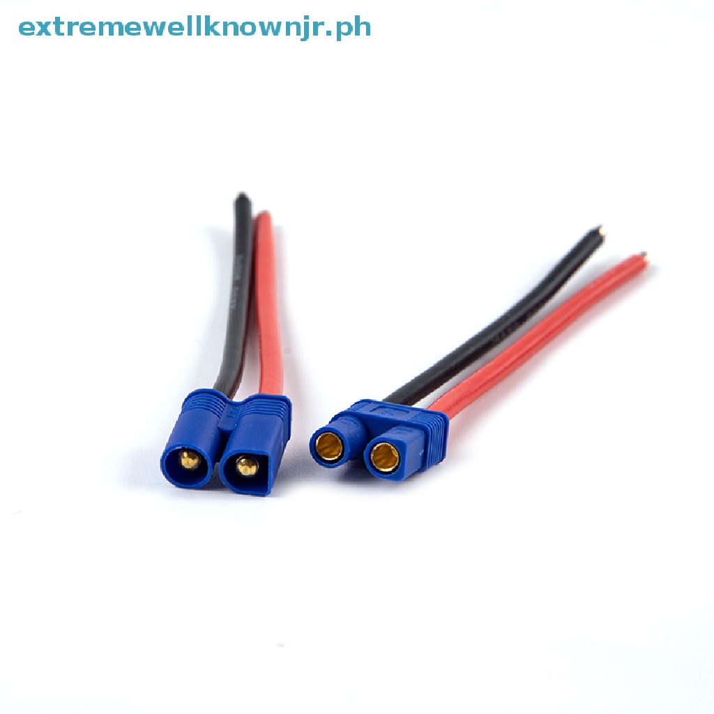 EWJR EC2/EC3/EC5 Male Female Connector Pigtail Cable Silicone Wire RC ...