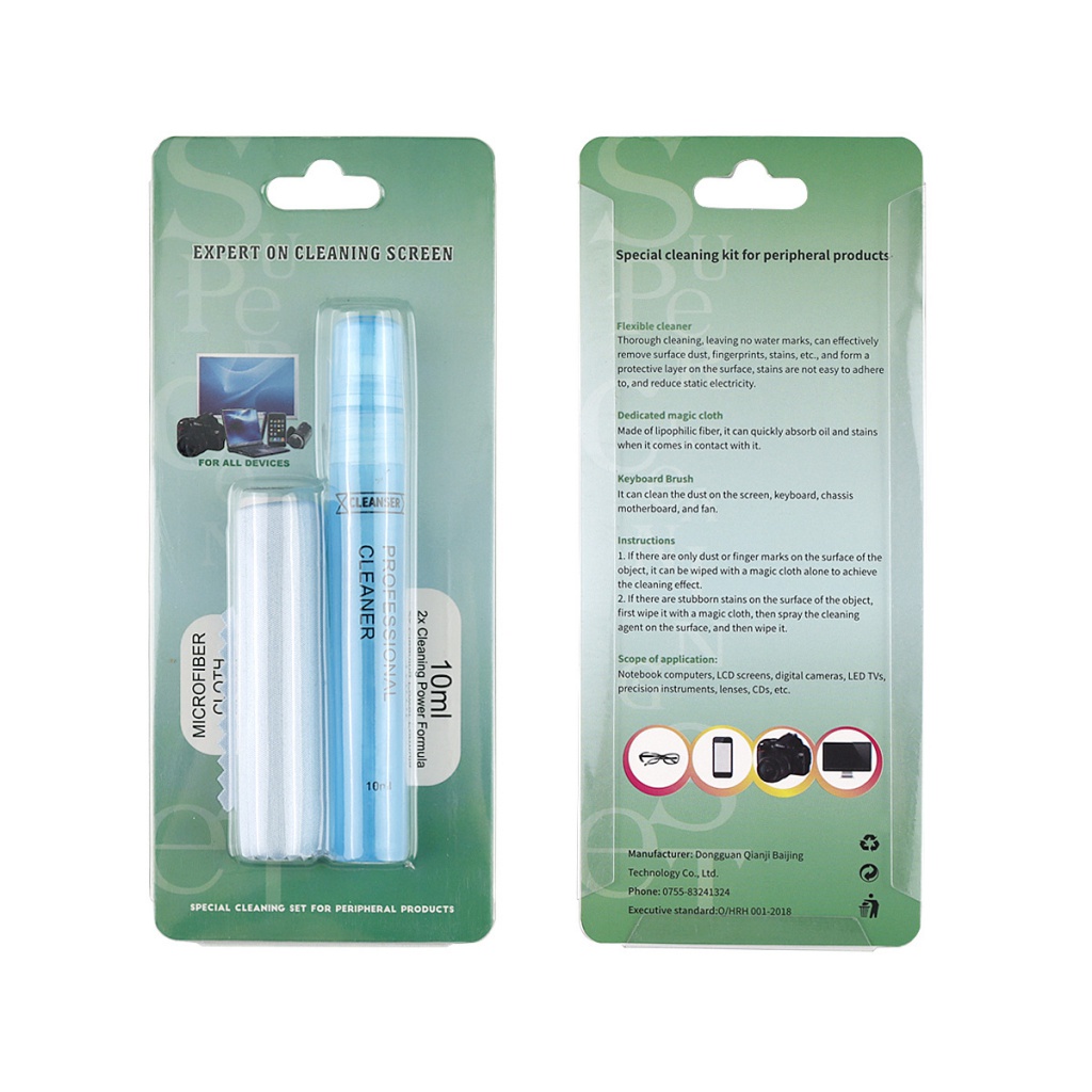 Laptop Screen Cleaner Spray Computer Screen Dust Removal Microfiber ...