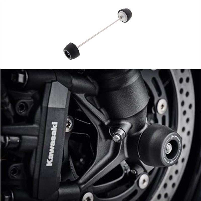 Motorcycle Front Axle Fork Crash Sliders Wheel Protector For Kawasaki ...