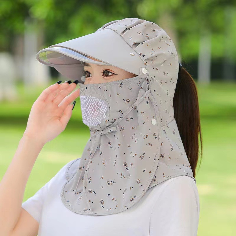 Summer women's Korean version large brim shawl hat sun hat outdoor ...