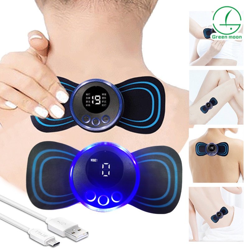 Rechargeable Mini Electric Neck Massager Cervical Shoulder Body ...