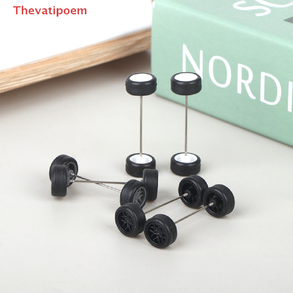 [Thevatipoem] 1Set 1:64 Car Wheels Tire Skin For Hotwheels Rubber Tire ...