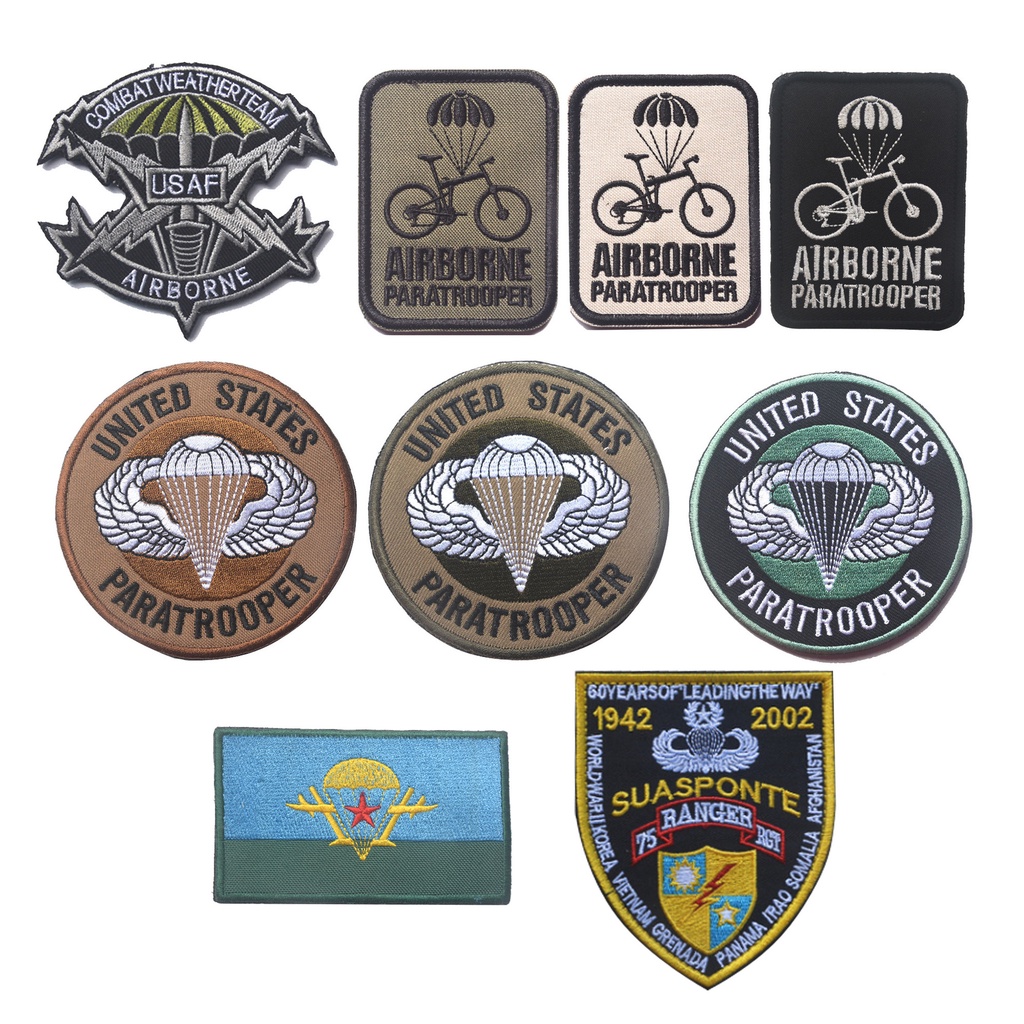 Velcro Patch Unique Badge Air Communication On-Board Parachute Wings ...