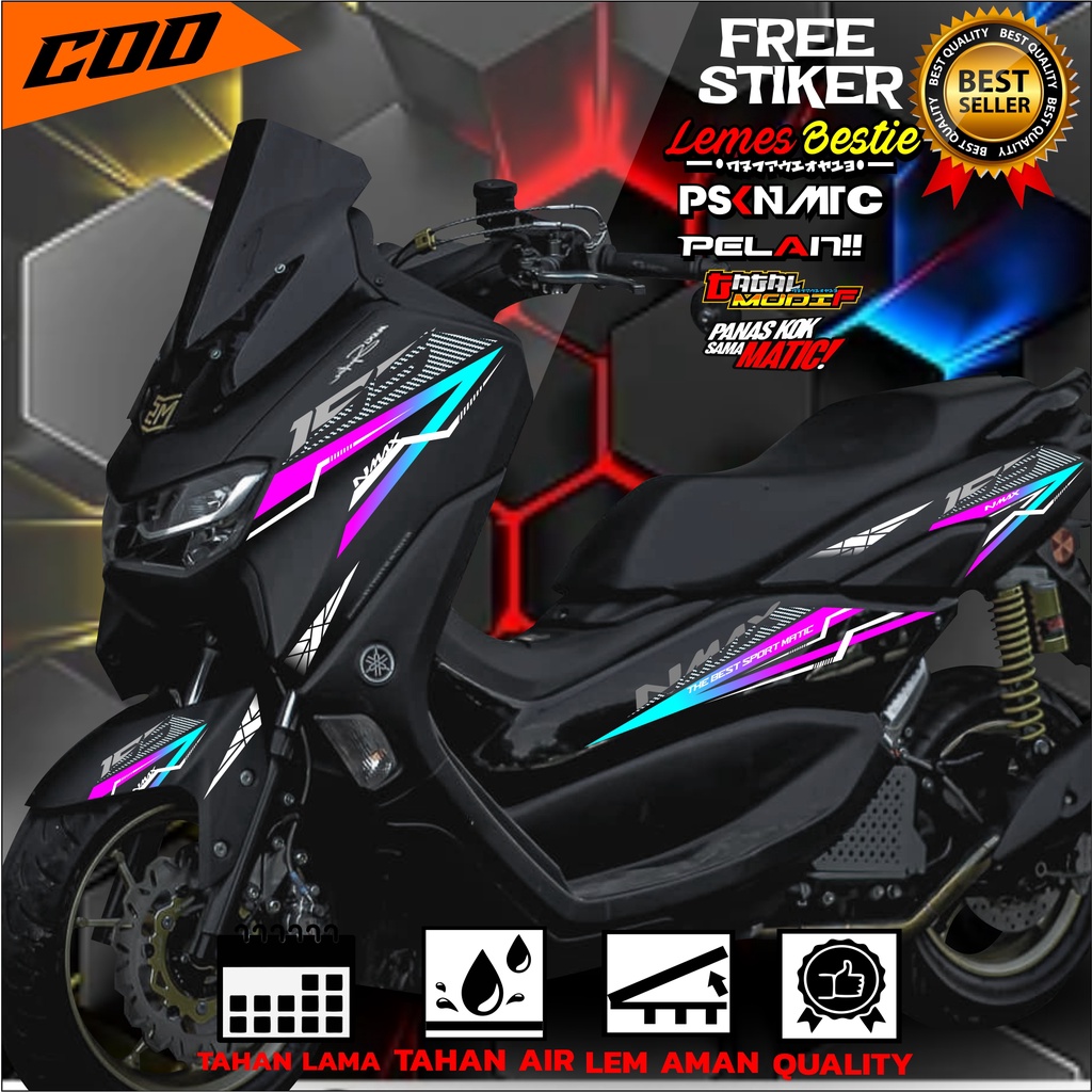 Nmax STRIPING N MAX NEW 155 Sticker Color Variant Type 2021 | Shopee ...