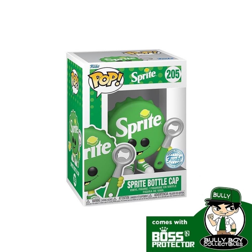 Funko POP! Funko: Sprite - Sprite Bottle Cap (FSE) 205 With Boss ...