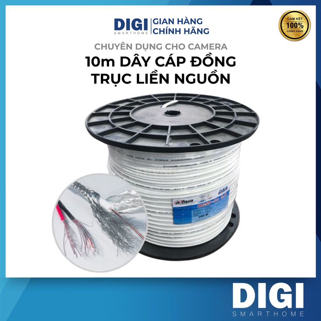10m Coaxial Cable - Specialized for Cameras - Ezviz, Imou, Hikvision ...