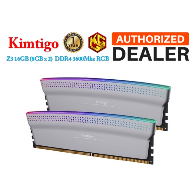 DDR4 3600Mhz BLUE Kimtigo Z3 RGB 16GB (2x 8GB) DDR4 3200MHz Memory ...