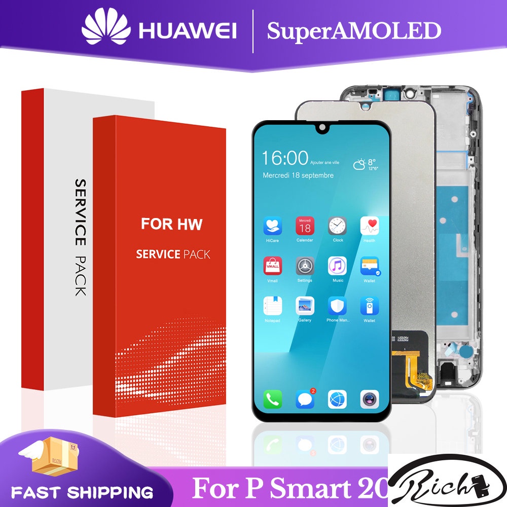For Huawei P Smart 2019 LCD Screen Touch Digitizer Assembly For Huawei ...