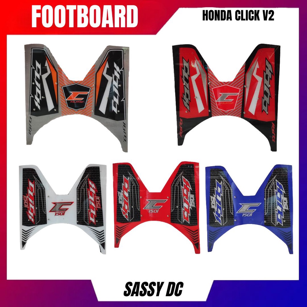 Acrylic Glass Footboard Matting for HONDA CLICK V2 / HONDA CLICK 150i ...