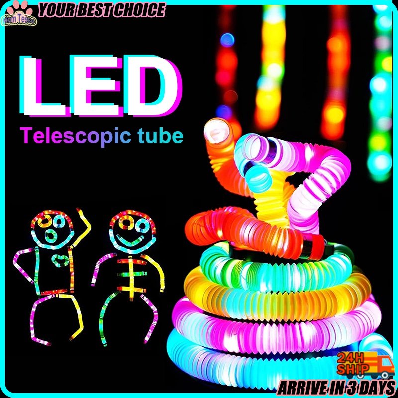 LED Light Up Stress Relief Sensory Toy Glow In The Dark DIY Toys ...