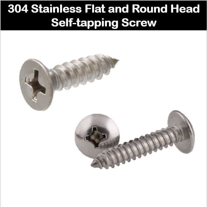 RTK 4mm 304 Stainless Flat and Round head Self - tapping Screw | Shopee ...
