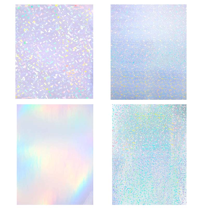 20Sheets Holographic Sticker Paper Clear A4 Vinyl Sticker Paper Self ...