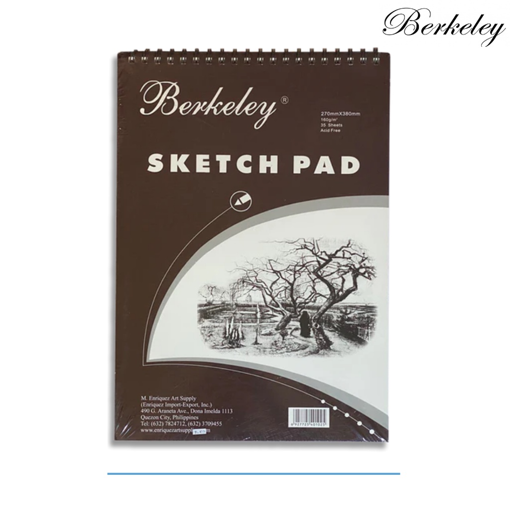 Berkeley Sketch Pad 160gsm 35 Sheets 8" X 11" 15" Painting Drawing ...