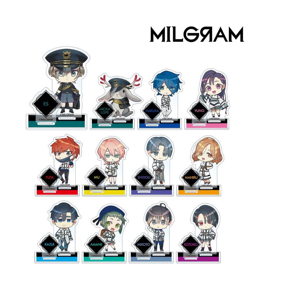 Anime MILGRAM small Acrylic Stand Model Plate Haruka Yuno Mikoto Amane ...