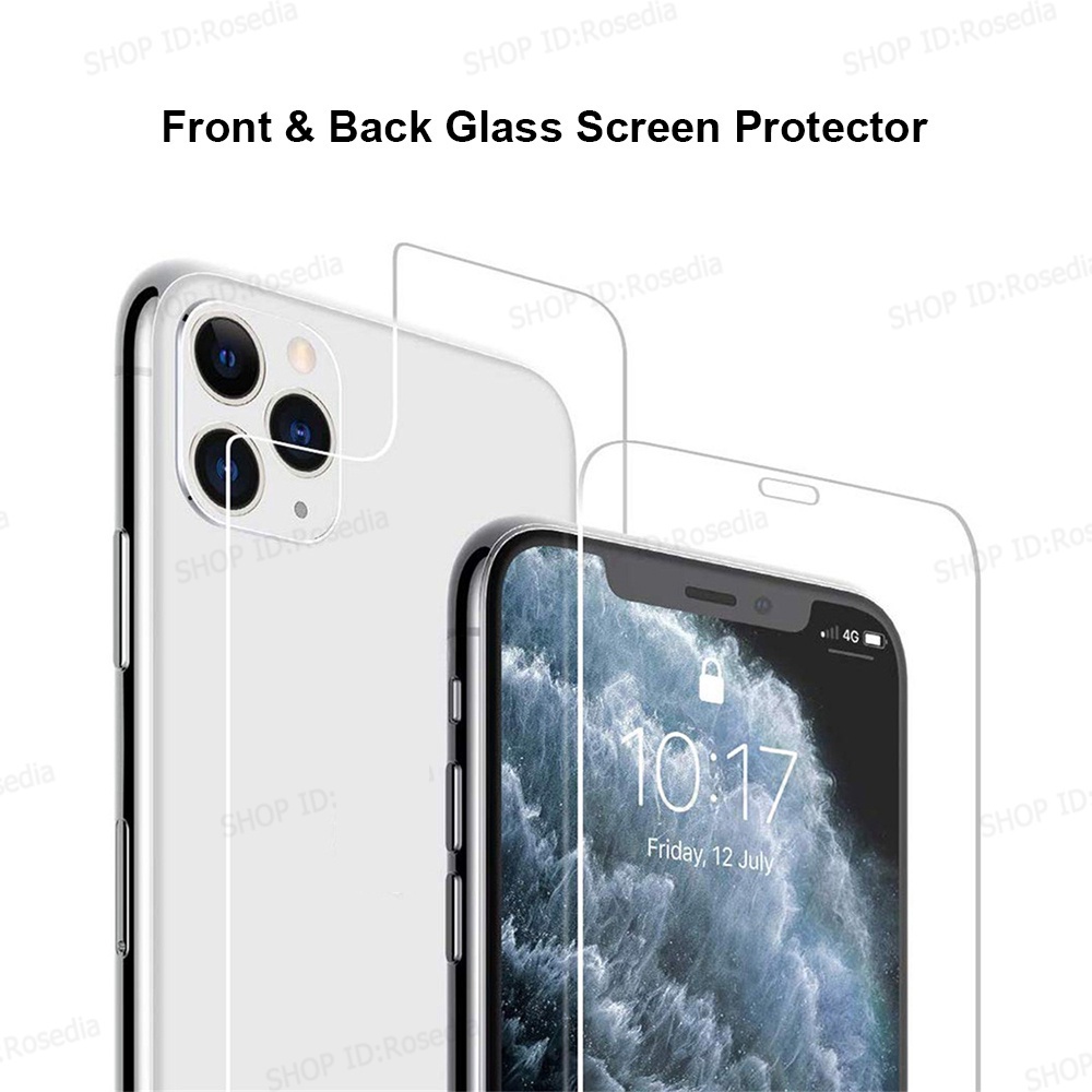 3-in-1 Full Cover Glass Screen Protector For iP14 12 13ProMax 11Pro ...
