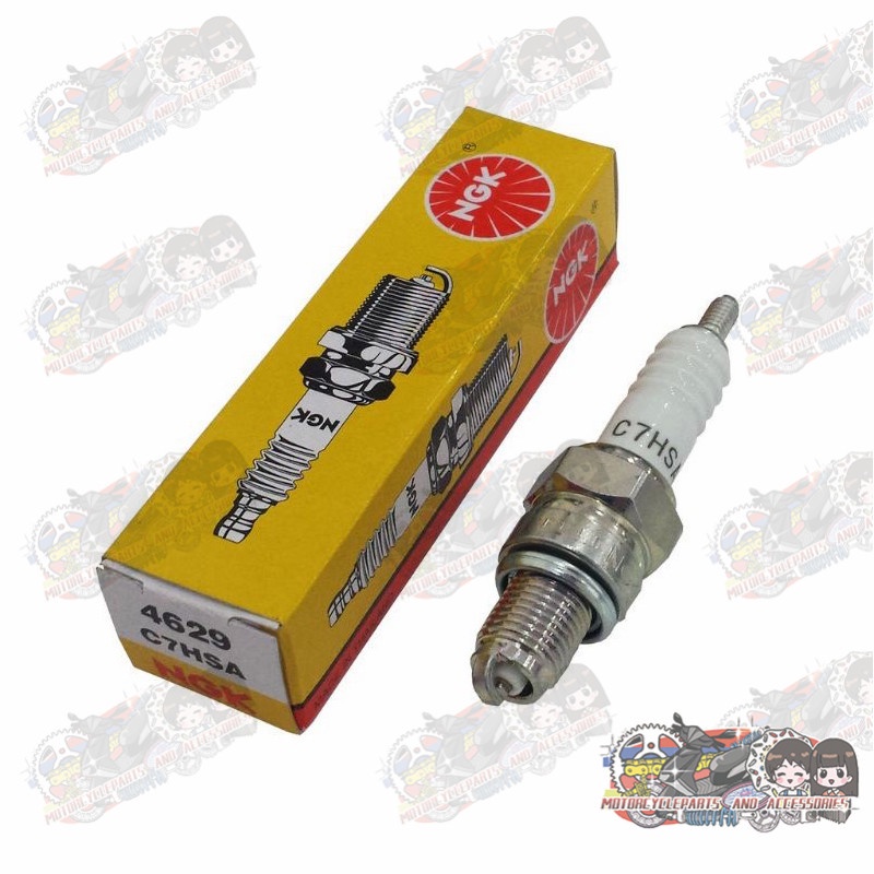 LJ Motorcycle C7HSA NGK Spark Plug Xrm 110, Wave 100, Wave 110, Mio ...