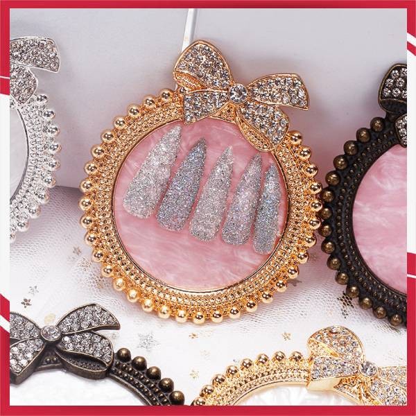 1pc Resin Agate Stone Diamond Nail Color Palette Gel Polish Pallet ...