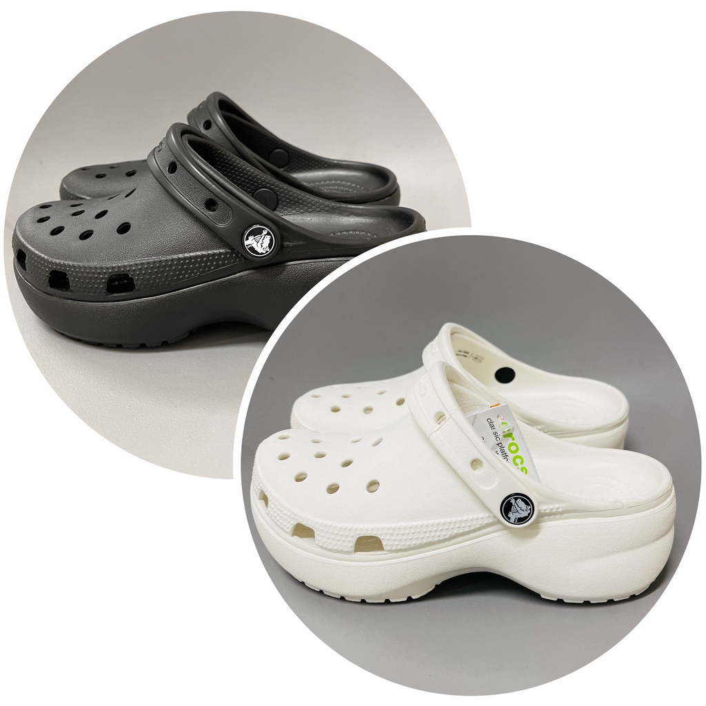 Crocs classic high-soled slippers for women and adults in many colors ...