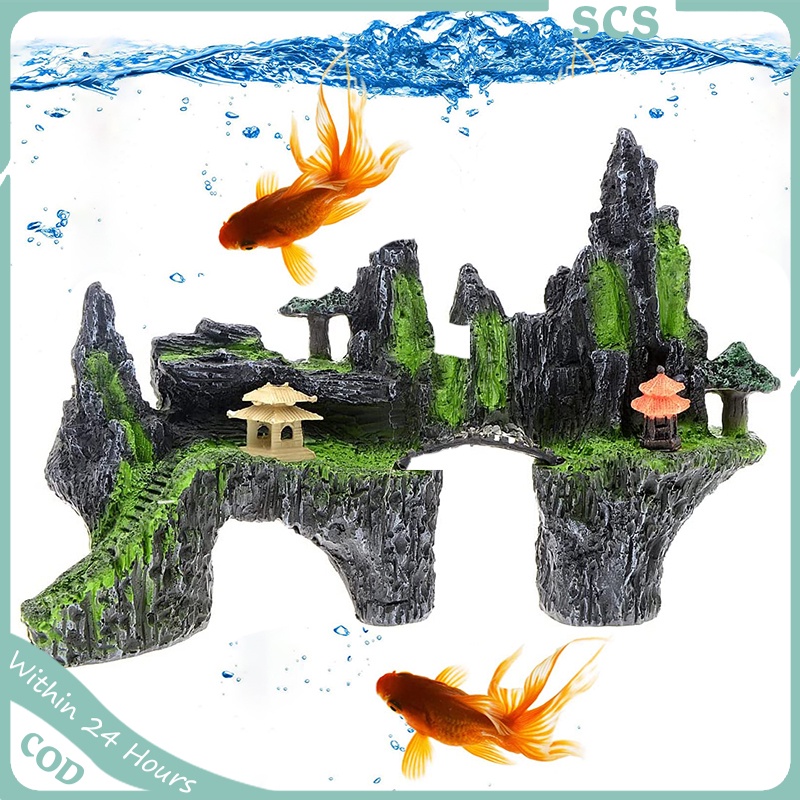 Aquarium Rockery Fish Tank rockery landscape decoration | Shopee ...