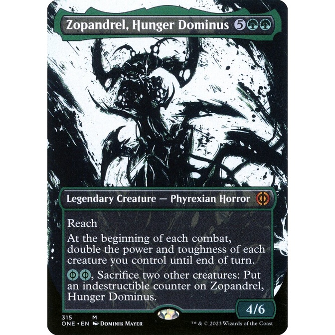 Zopandrel, Hunger Dominus (Borderless) - Phyrexia: All Will Be One (ONE ...