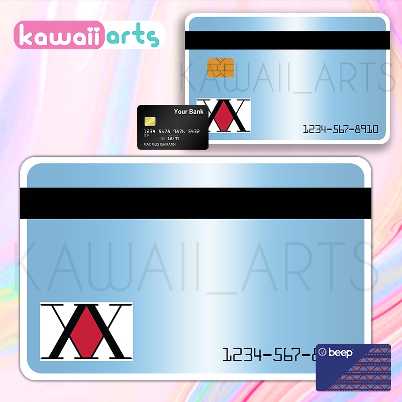 HUNTER X HUNTER - CARD SKIN STICKERS ( ATM / BANK / BEEP / LOYALTY ...