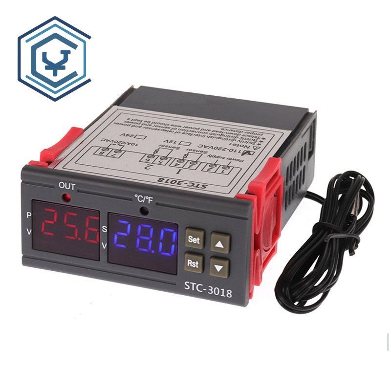 Stc 3018 Sensor Thermostat With Ntc Sensor Cable Length 1m Temperature Controller 12v 24v 110