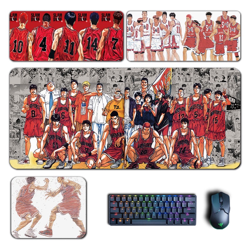 Anime Slam Dunk Large Mouse Pads Hanamichi Rukawa Akira Sendoh Mousepad ...