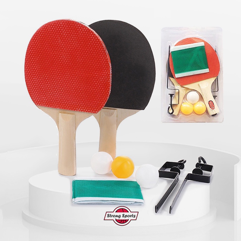 Table Tennis Racket Ping Pong Paddle Set with 2 Bats and 3 Ping Pong ...
