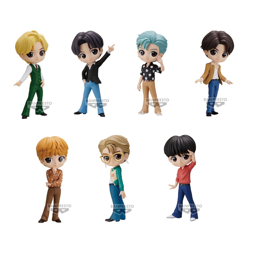 Q Posket BTS TinyTAN Dynamite SET OF 7 RM Jin Suga V Jimin Jung Kook J-Hope | Shopee Philippines
