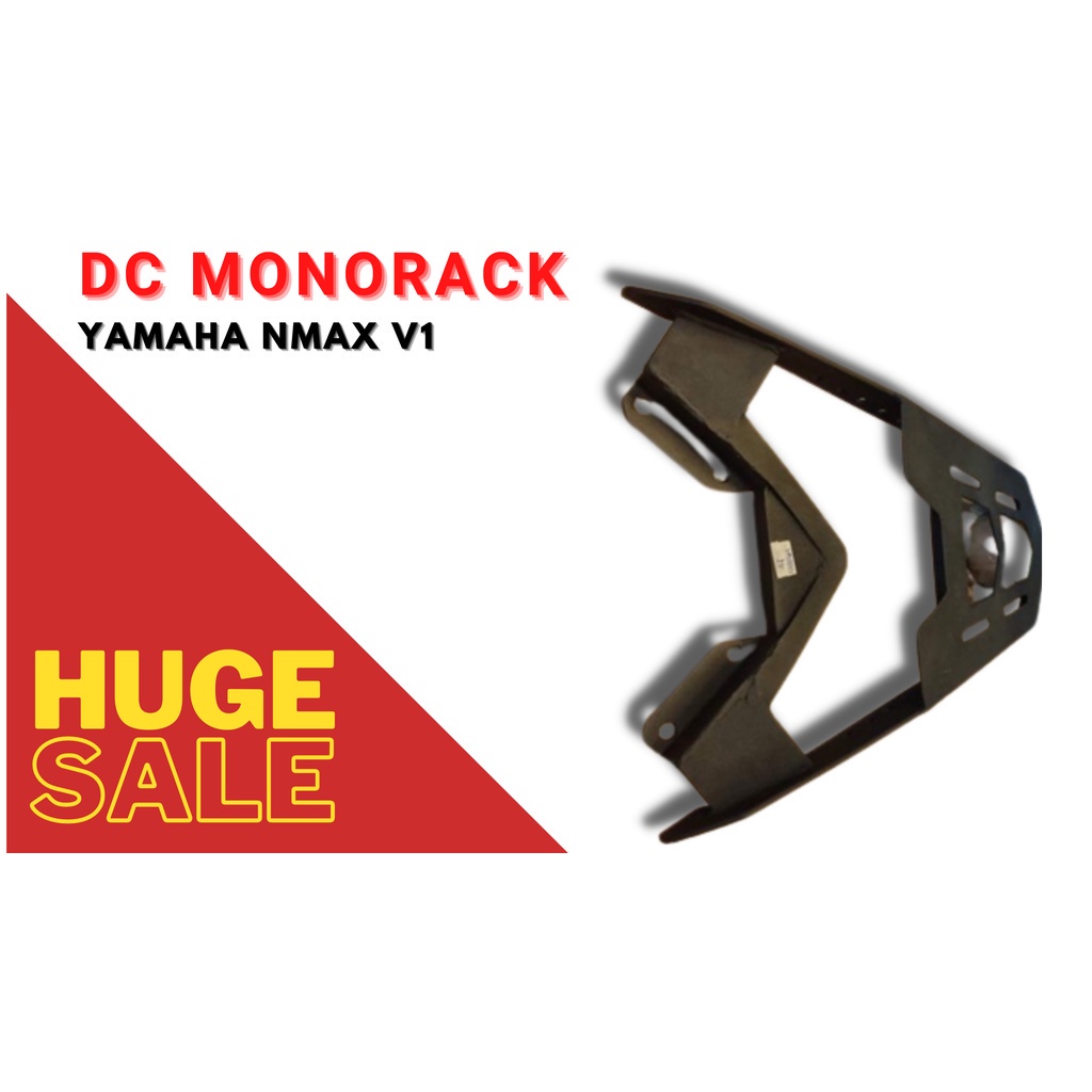 DC MONORACK HEAVY DUTY BRACKET ALLOY TOP BOX FOR YAMAHA NMAX V1 RS8 ...