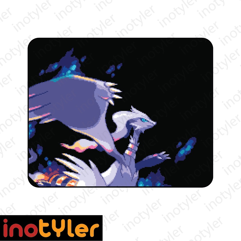 Pokemon Black White Reshiram Legendary Dragon Fire Unova Pixel Art ...