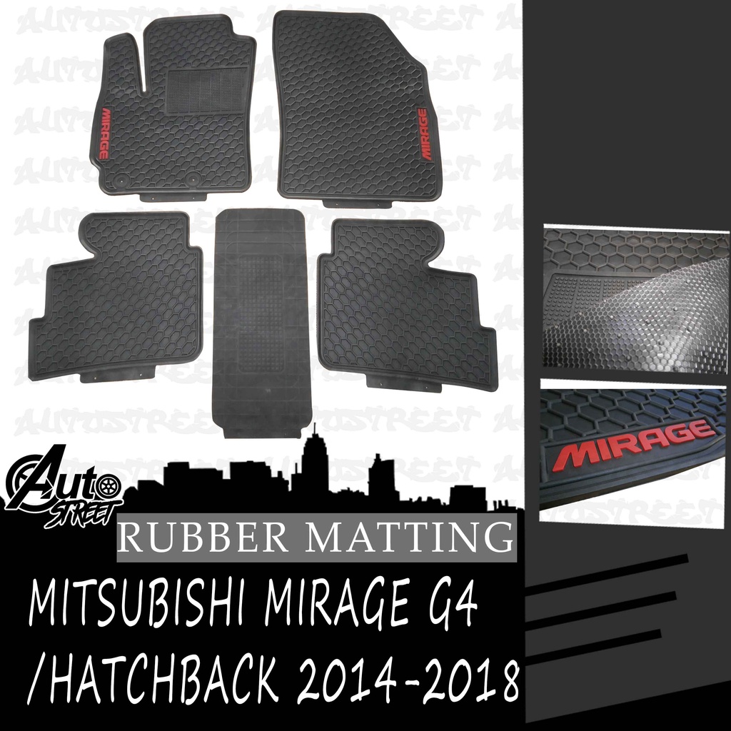 Mitsubishi Mirage G4/Hatchback 2014-2018 Anti-Slip OEM Rubber Floor ...