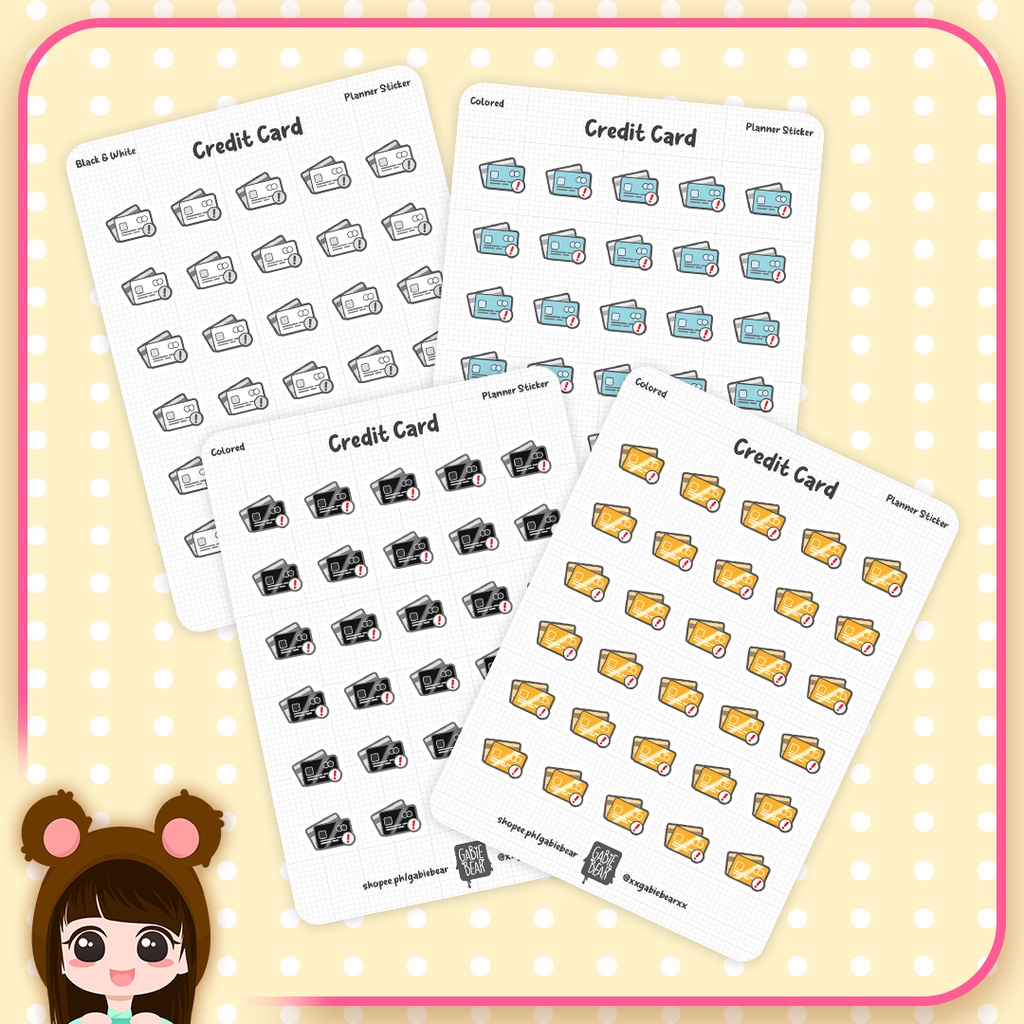 Planner Sticker - Credit Card Icons | Shopee Philippines
