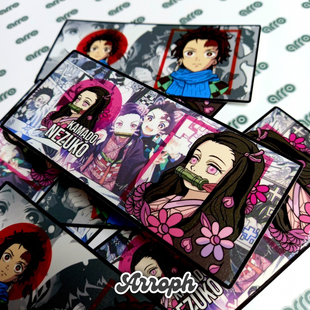Demon Slayer : Kimetsu No Yaiba | Name Sticker (Aquaflask, Laptop ...