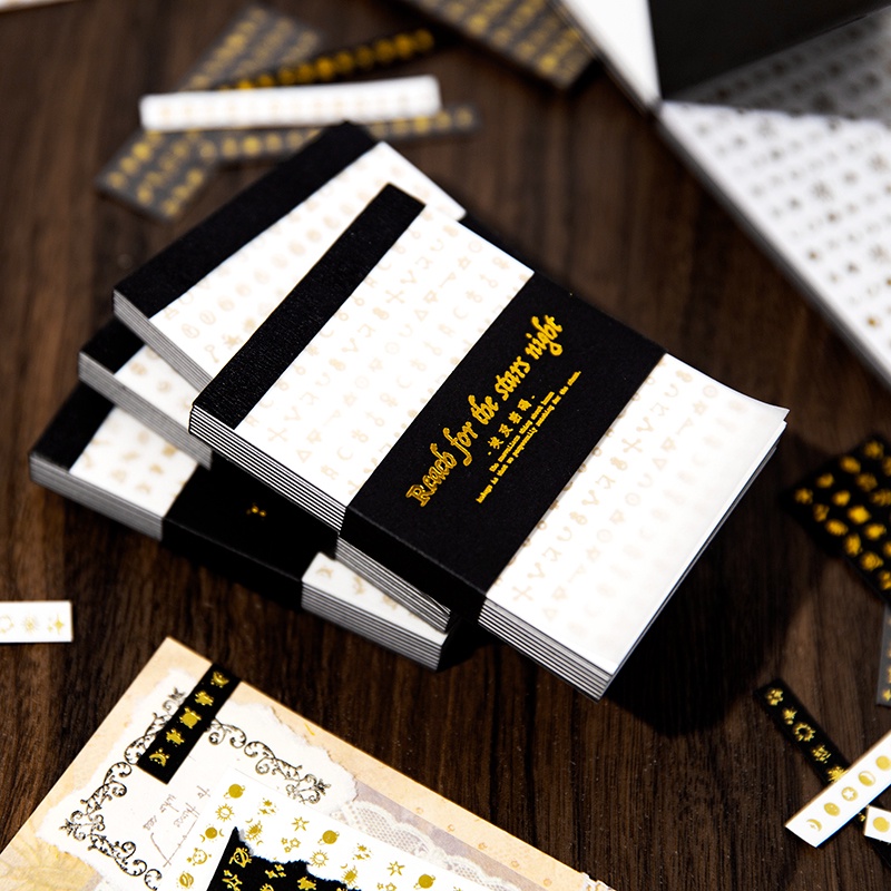 Midoo 32pcs/pack Golden Shining Little Stars Glittering Twinkle Lovely ...